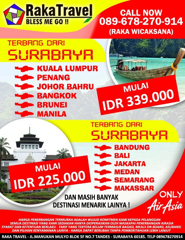 Raka Travel - Jasa Penjualan Tiket Pesawat Murah ~ Raka Travel