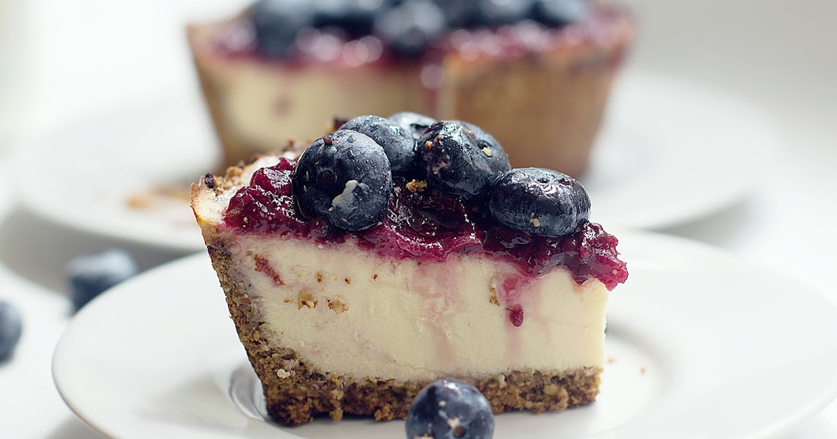 Cheesecake fit clásico de arándanos - receta fácil