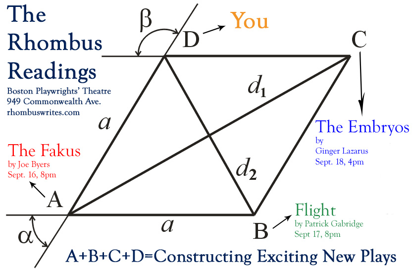 The Writing Life x3: The Rhombus Readings are this weekend!