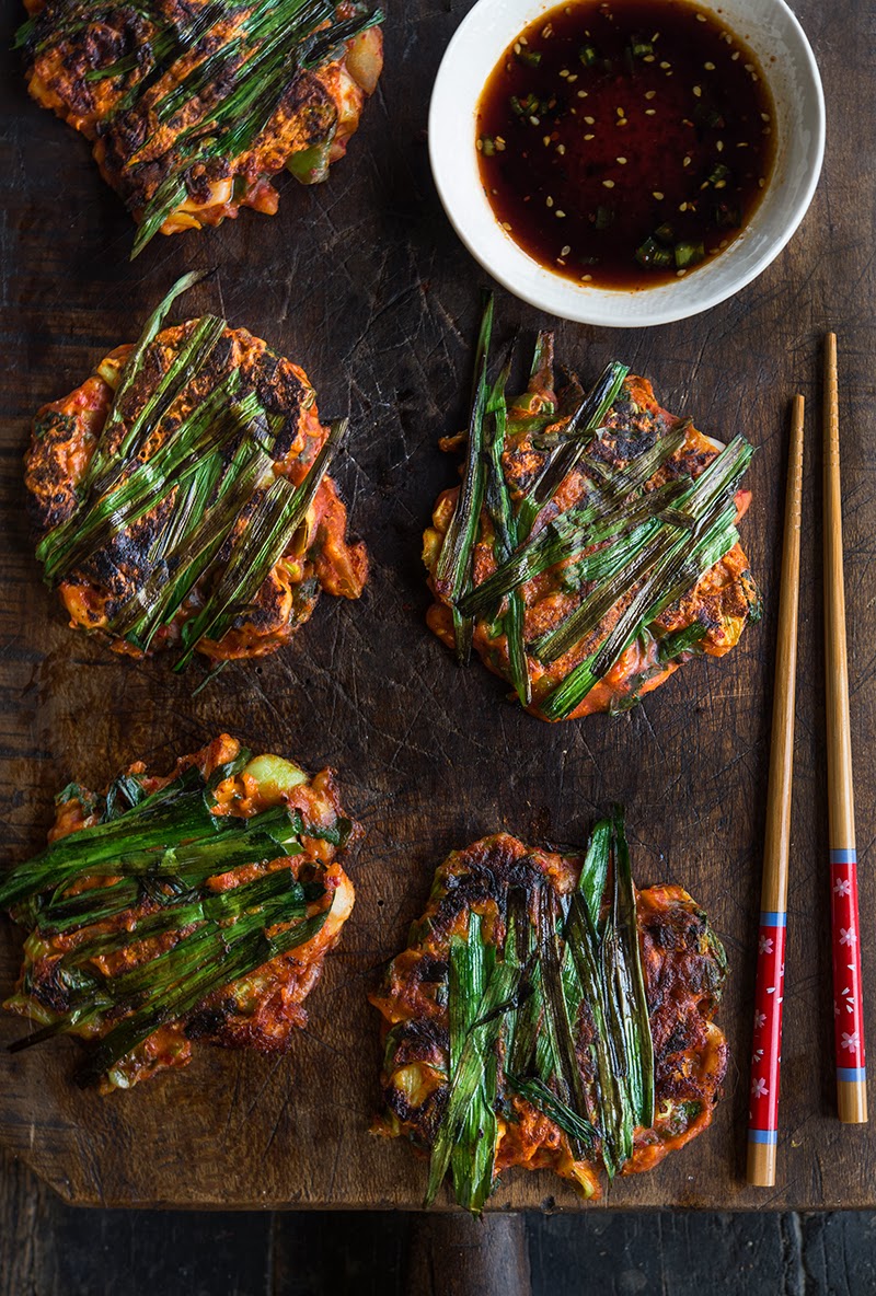 Mini [Baby Bok Choy] Kimchi Pancakes - WILD GREENS & SARDINES