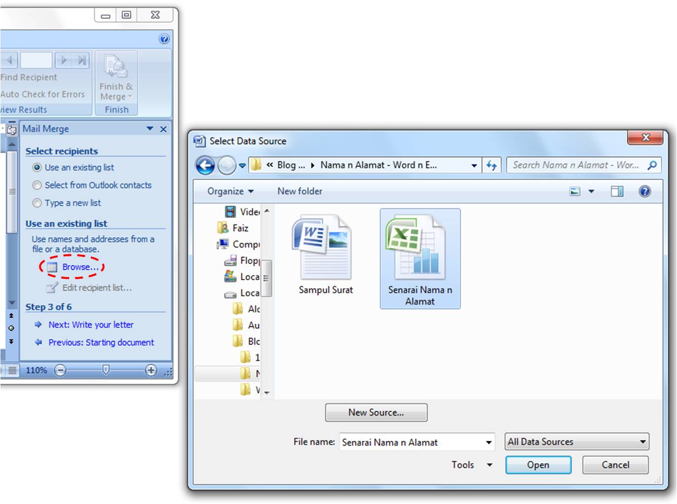 Full with information: Teknik mudah untuk cetak nama dan alamat pada ...