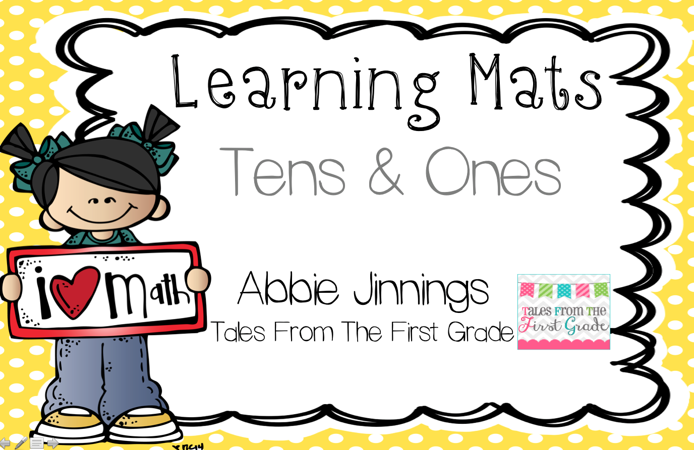 Tales From The First Grade: Learning Mats- Tens and Ones