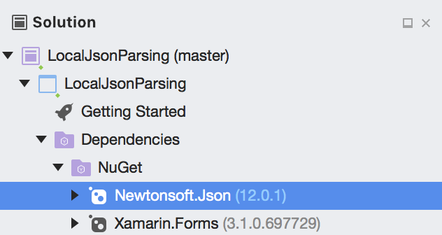 Step 3: Parsing Local Json File