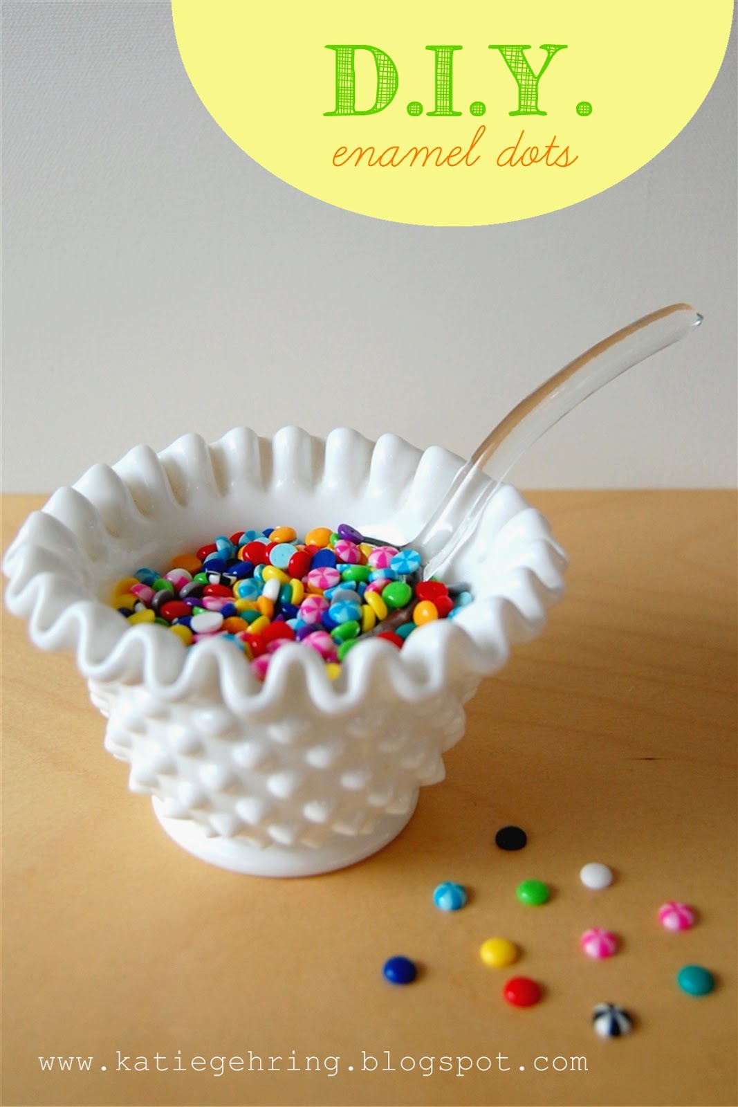 stamping lightly: DIY enamel dots