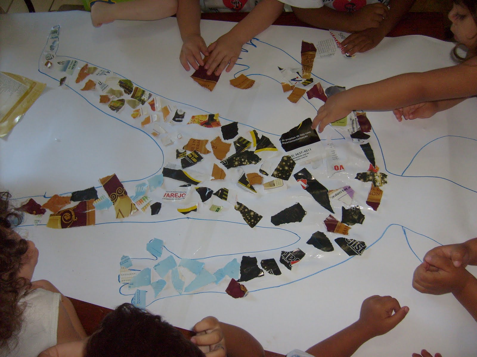 Desenhos Para Colagem Com Papel Picado - RETOEDU