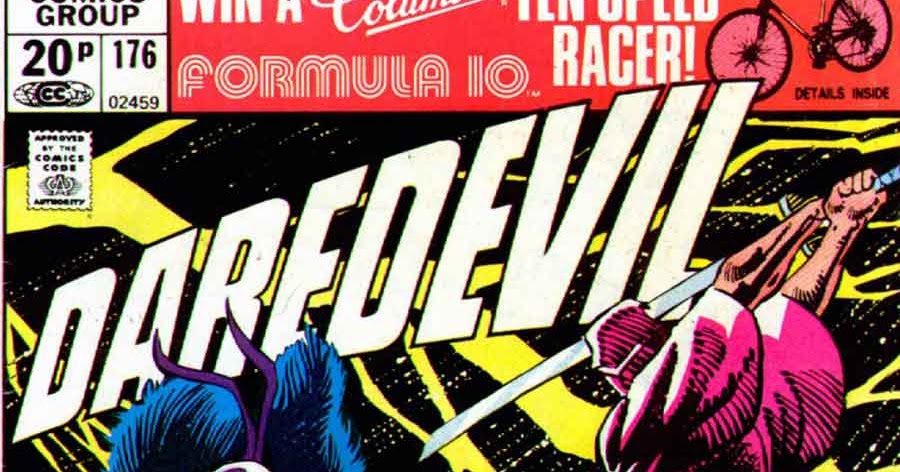 Daredevil #176 - Frank Miller art & cover - Pencil Ink