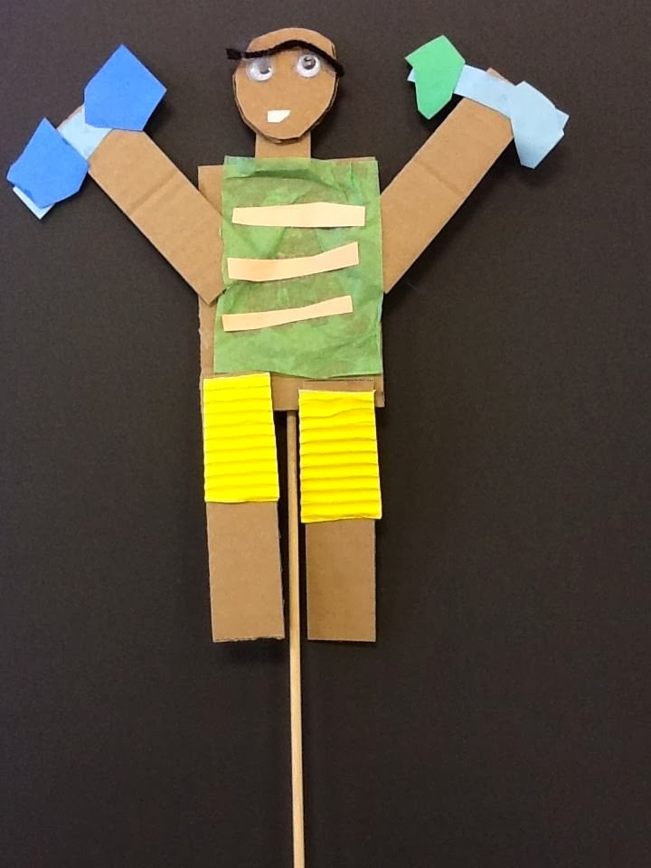 Into The Woods Road Art Studio: People Stick Puppets