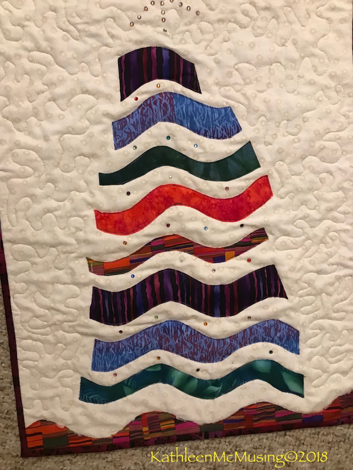 OMG January Finish - My Funky Pine Trees - Kathleen McMusing