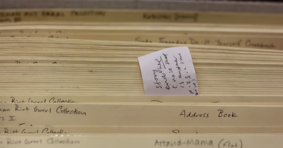 ArtLibraryCrawl: Fales Library and Special Collections: Riot Grrrl ...