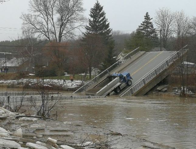 Just A Car Guy: Bridge collapses days after flooding struck the town of ...