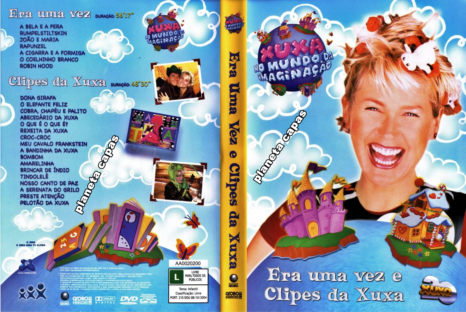 Planeta Capas: XUXA NO MUNDO DA IMAGINAÇÃO