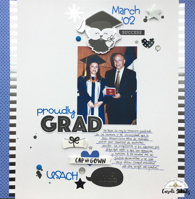 Doodlebug Design Inc Blog: Hats Off Collection: Graduation Layout by Caroli