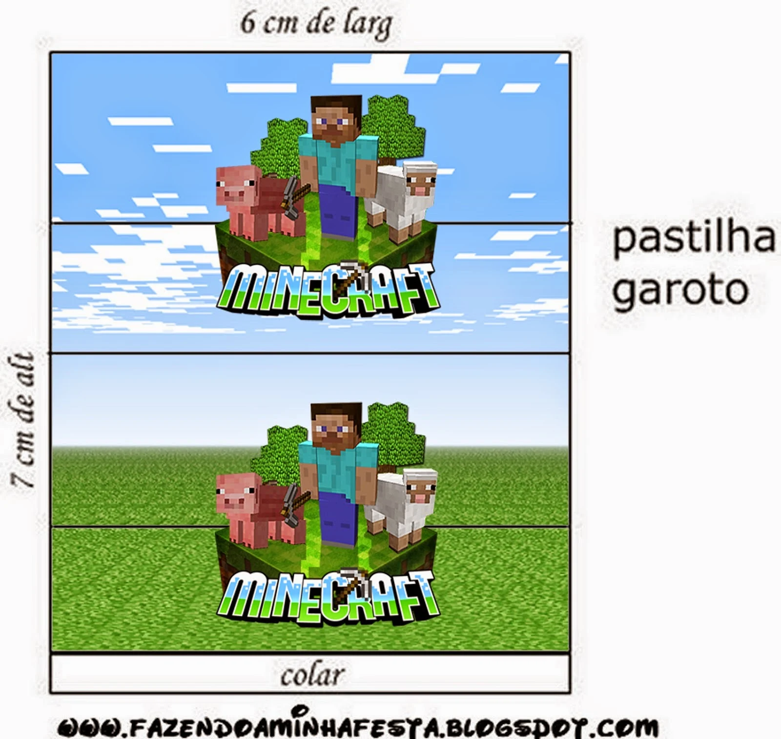 Minecraft: Free Printable Candy Bar Labels. - Oh My Fiesta! in english