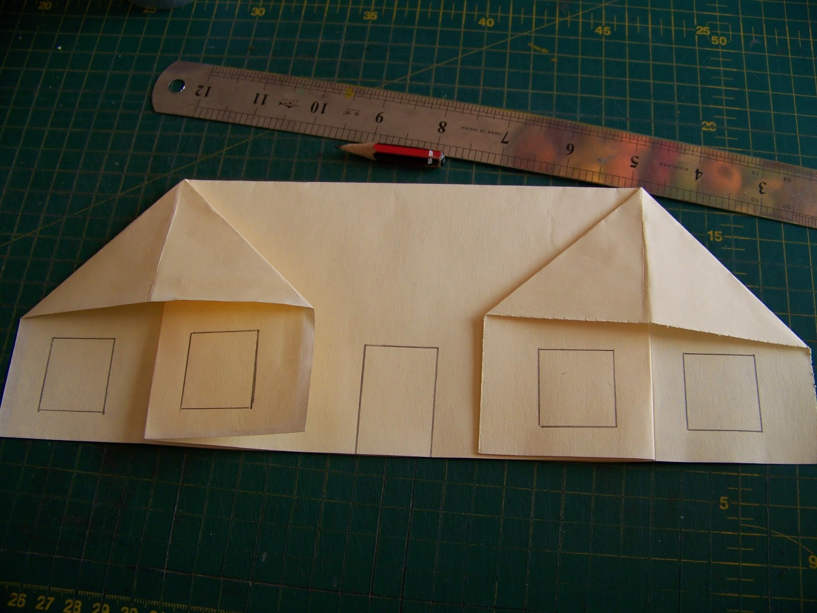 A Pretty Talent Blog: School Holiday Project 6: Fold and Color a House