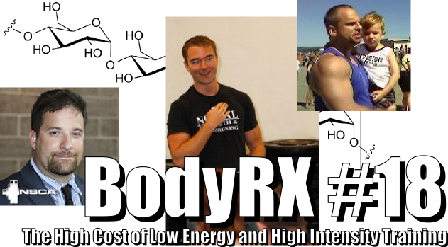 BodyRx Show #018 – The High Cost of Low Energy and High Intensity Training.