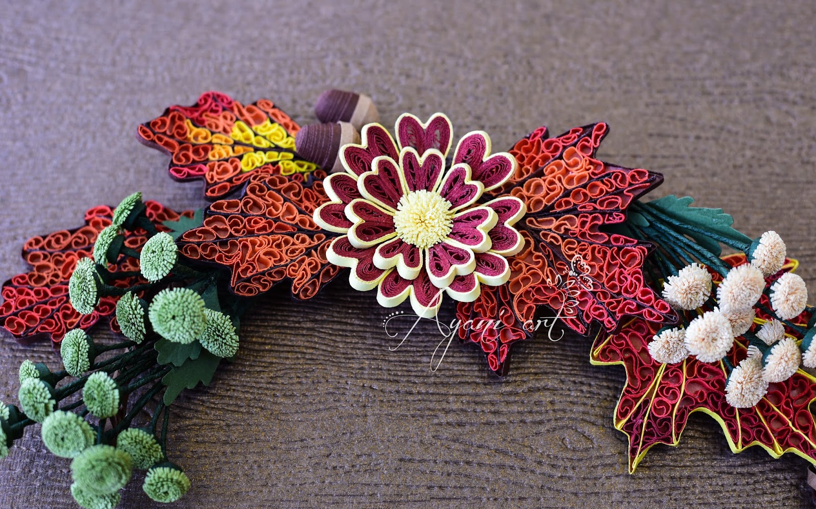 Ayani art: Quilling Fall Flowers