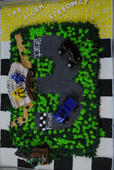 Cakes By Liz Poston: All Edible Race Car Track!!!!