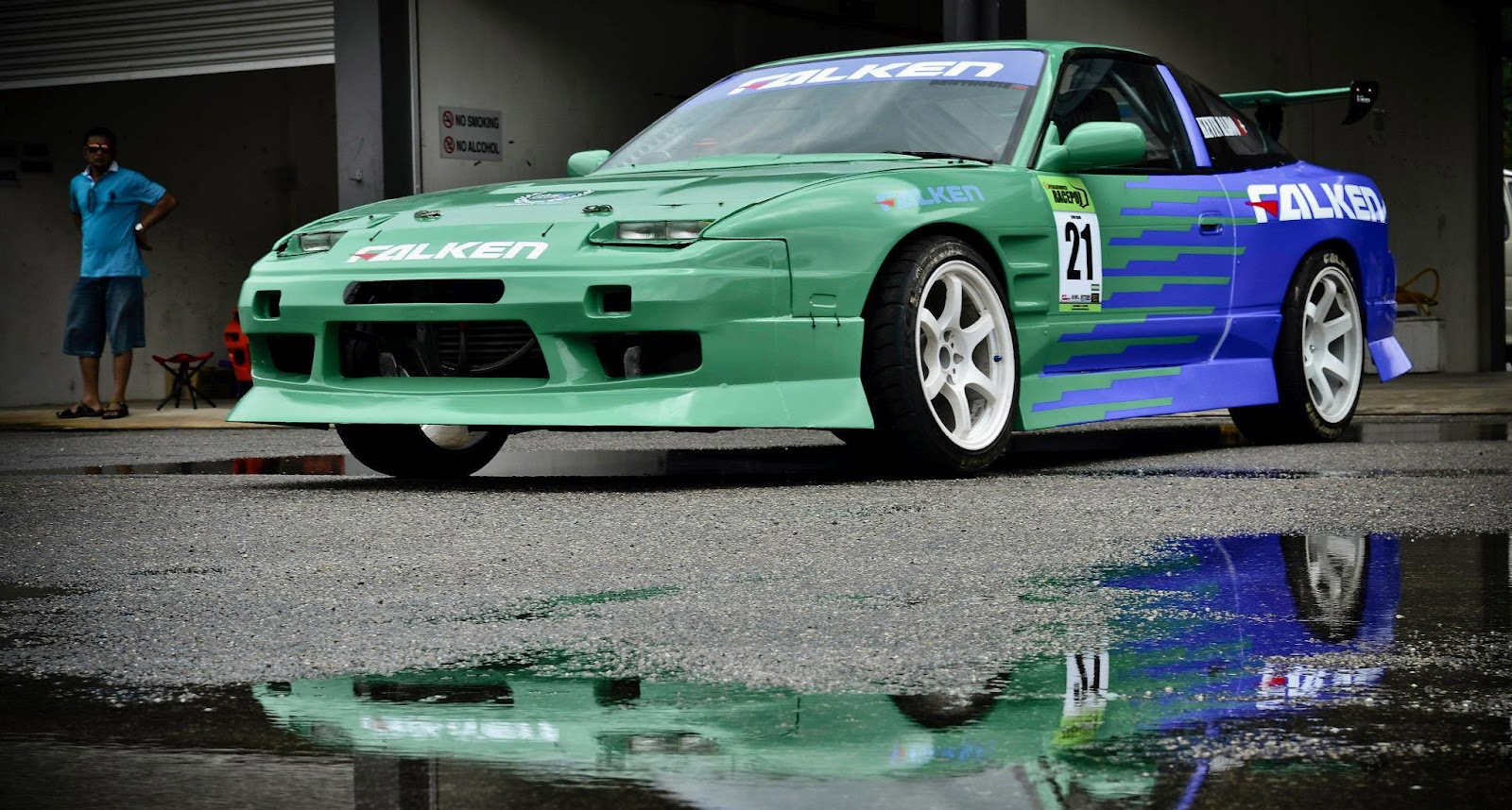 SweetAttackkk: Falken 180sx Drift Car Sticker Artwork