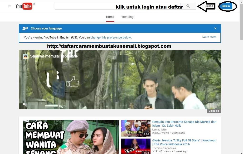 sahabat tik 92: Cara Mudah Daftar Akun Youtube Terbaru 2017