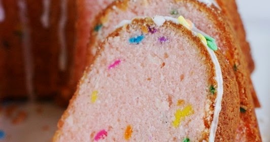 Pink Funfetti Pound Cake | The Kitchen is My Playground