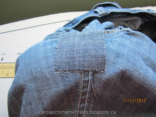 Carole's Corner of Crafts: Sewing - How to Patch Jeans
