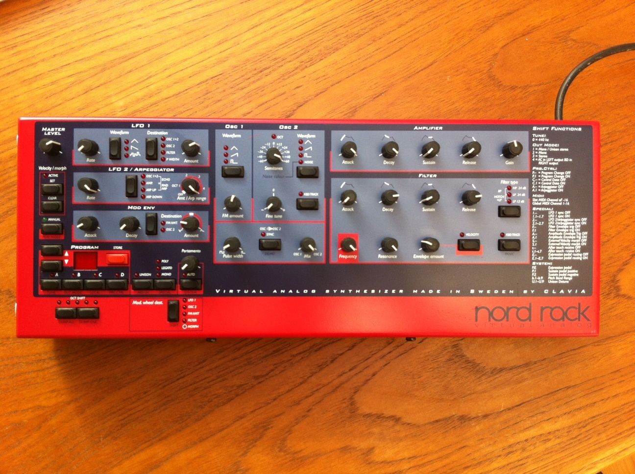 MATRIXSYNTH: Nord Lead Rack 1 Virtual Analog Synthesizer + 12 voice ...