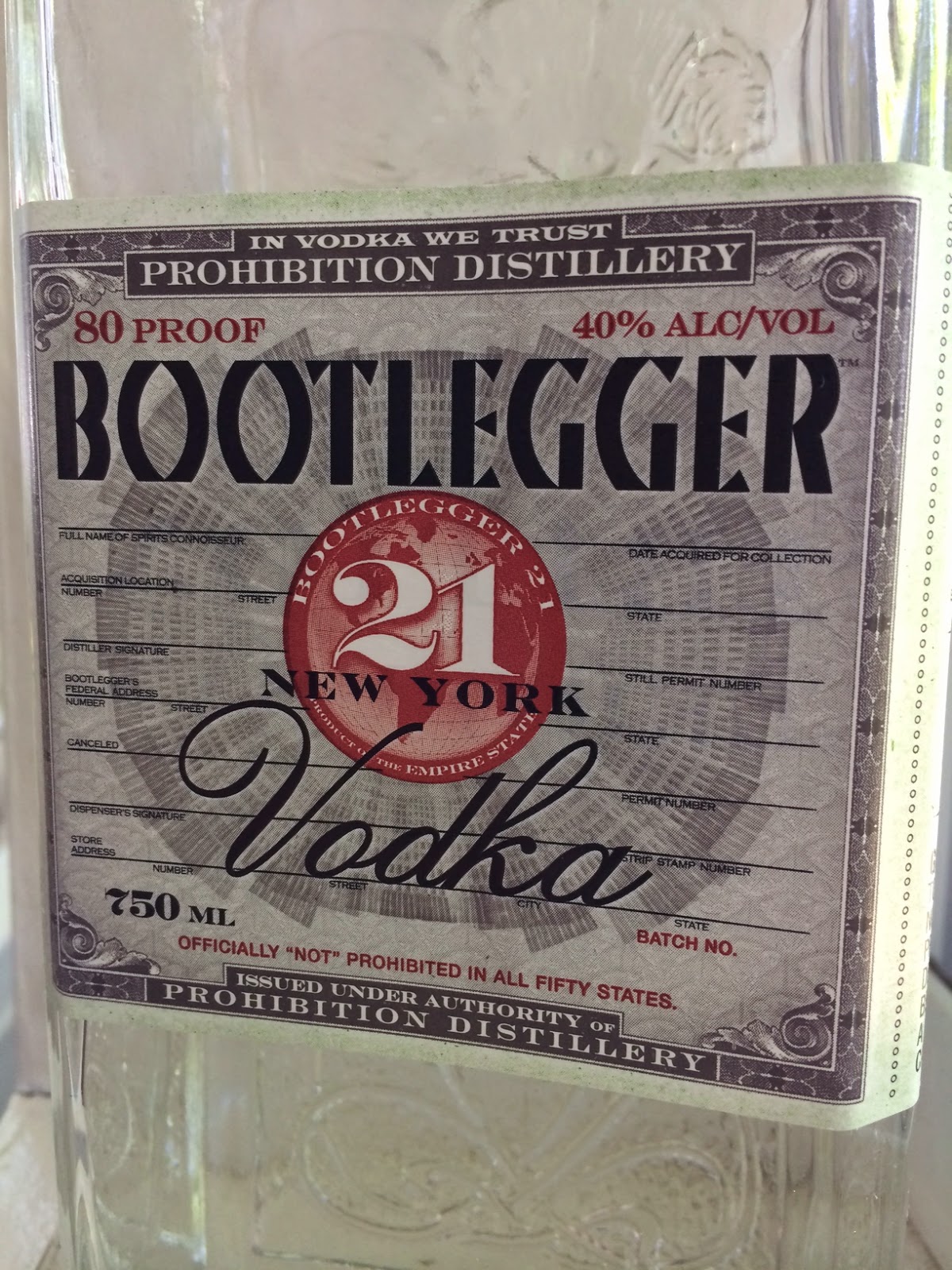 East Coast Wineries: Bootlegger 21 Handmade Vodka from Prohibition ...