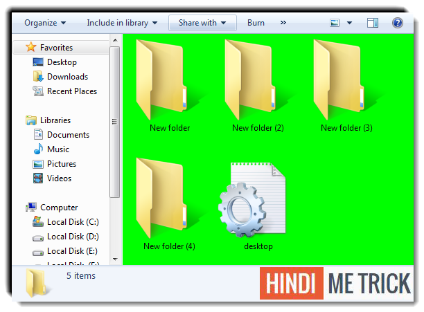 Ramjan Malik: Computer Ke Folder Ka Background Colour Change Kaise ...
