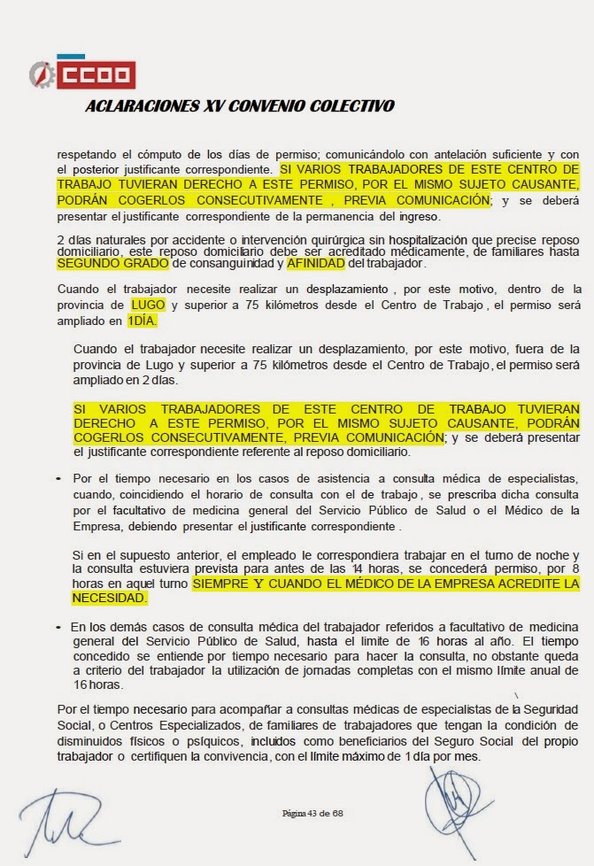 SECCIÓN SINDICAL ALO/ALA ALCOA SAN CIPRIAN: ACLARACIONES XV CONVENIO ...