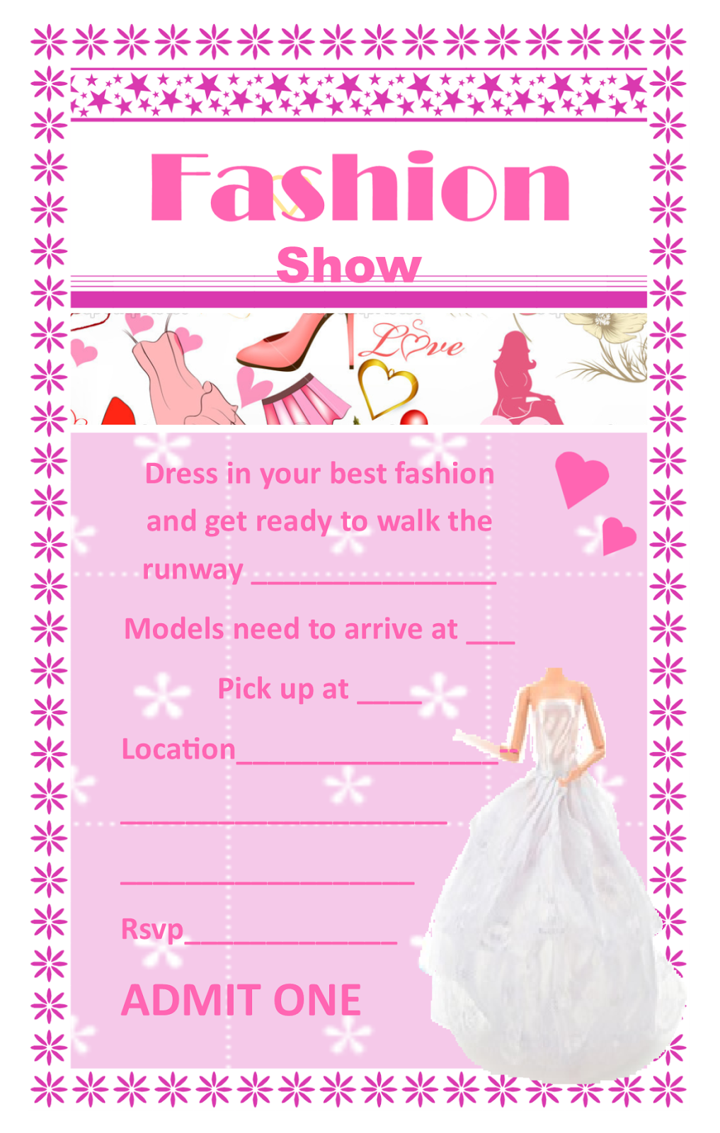 Fiesta temática Fashion show