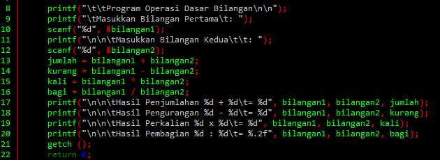 Contoh Program Bahasa C ~ Teknologi Informasi