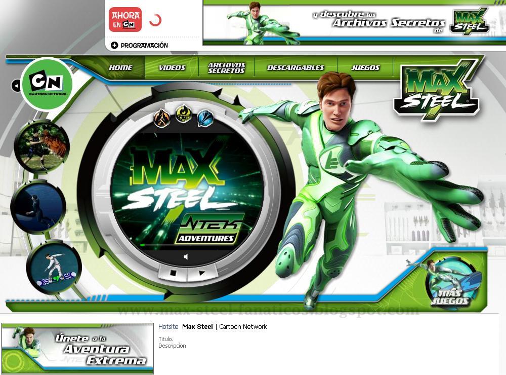 Max Steel Fanáticos: Cartoon Network estrena sitio de Max Steel