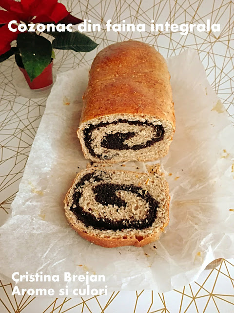 Arome si culori : Cozonac din faina integrala