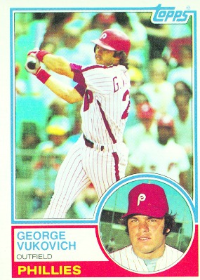 1983 Topps Blog: #16 George Vukovich - Philadelphia Phillies