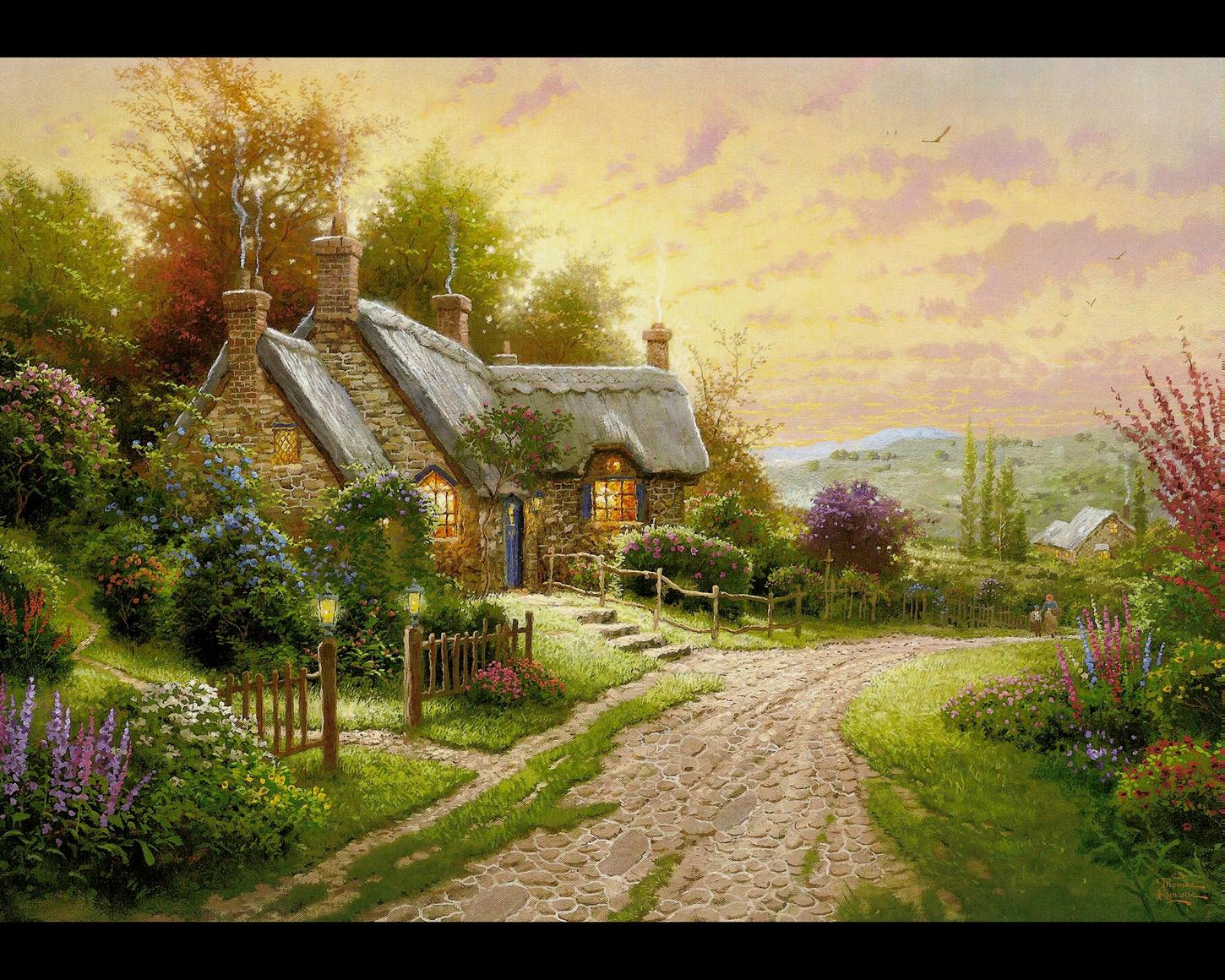 Selección de Paisajes variados de Thomas Kinkade