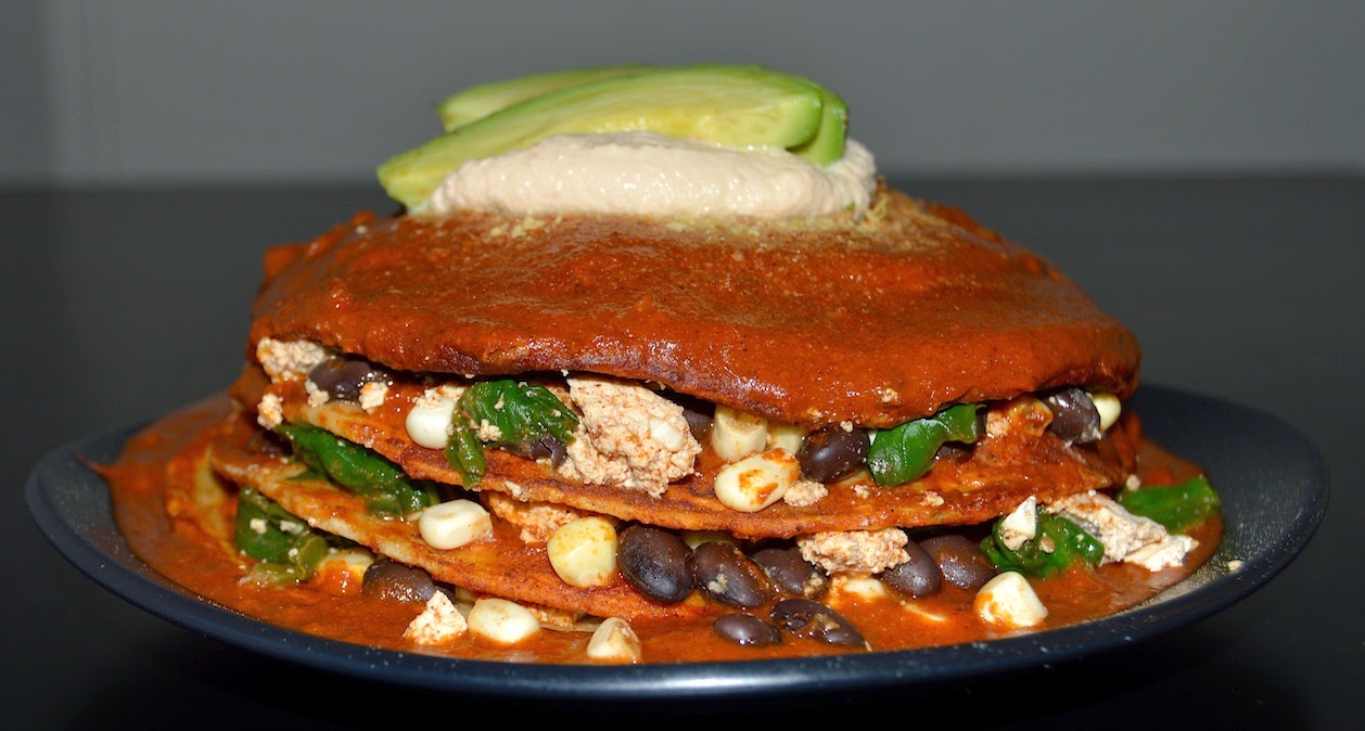 Nommy Vegan: Vegan Enchilada Stack