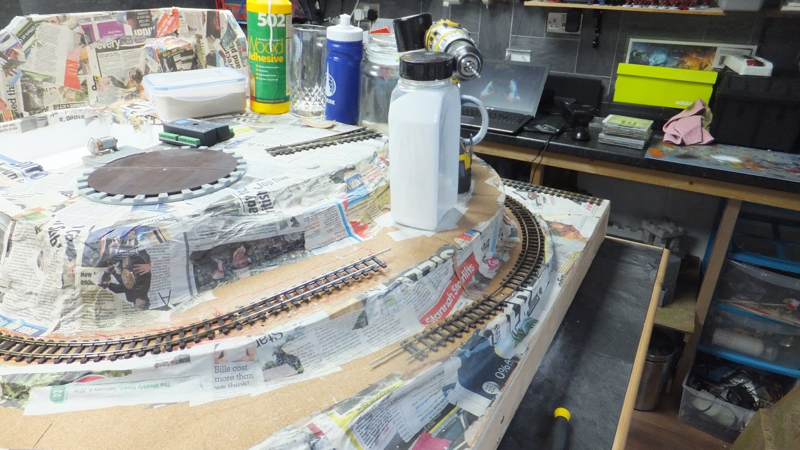 Lewis Lake Model Railroad: Track Laying and Point Wiring
