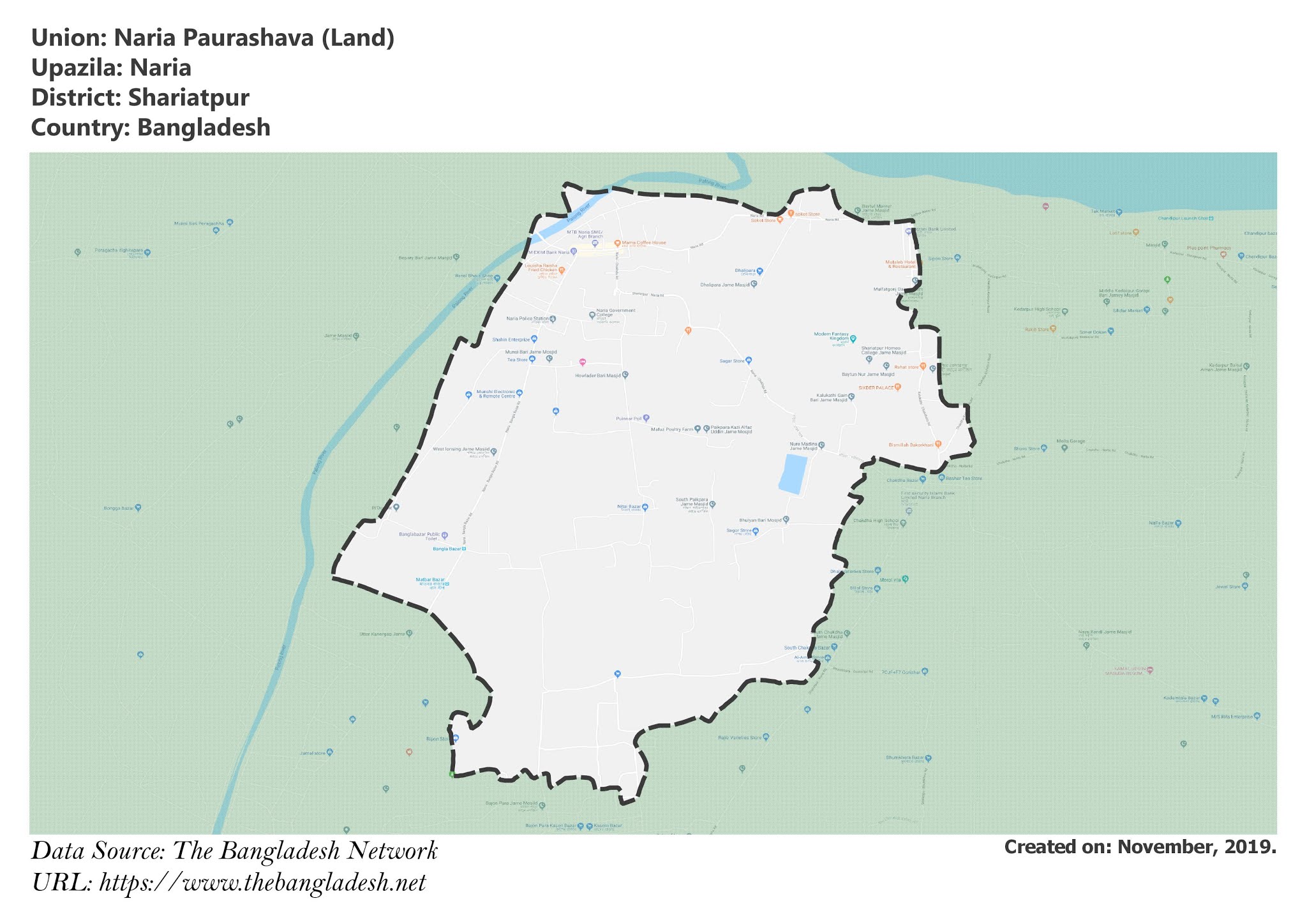 Naria Paurashava, Shariatpur