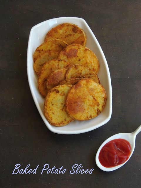 Priya's Versatile Recipes: Baked Potato Slices