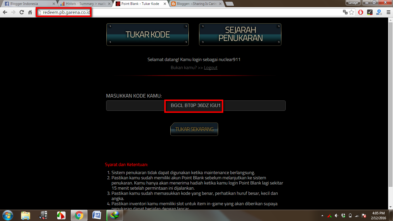 Cara Mendapatkan Senjata Gratis di Point Blank Garena Indonesia ...