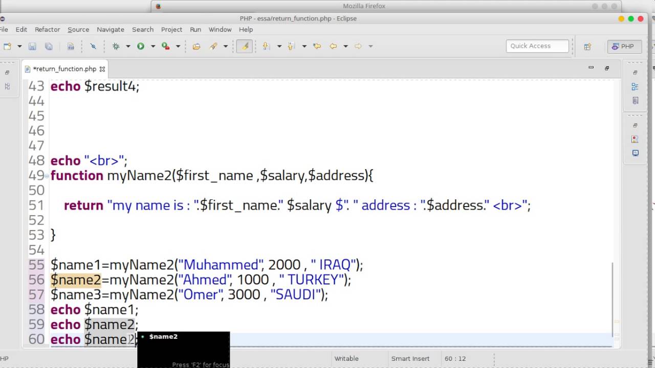 84 Php Scripting Language Functions Return كورسات بالعربي 6506