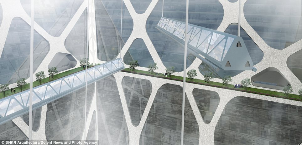 Get FuN Here: Earth-scraper: Architects design 65-storey building 300 ...