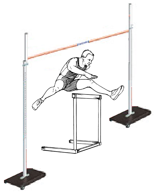 Welcome: Hurdler's Training ~ Over Hurdle Bar Under High-Jump Bar