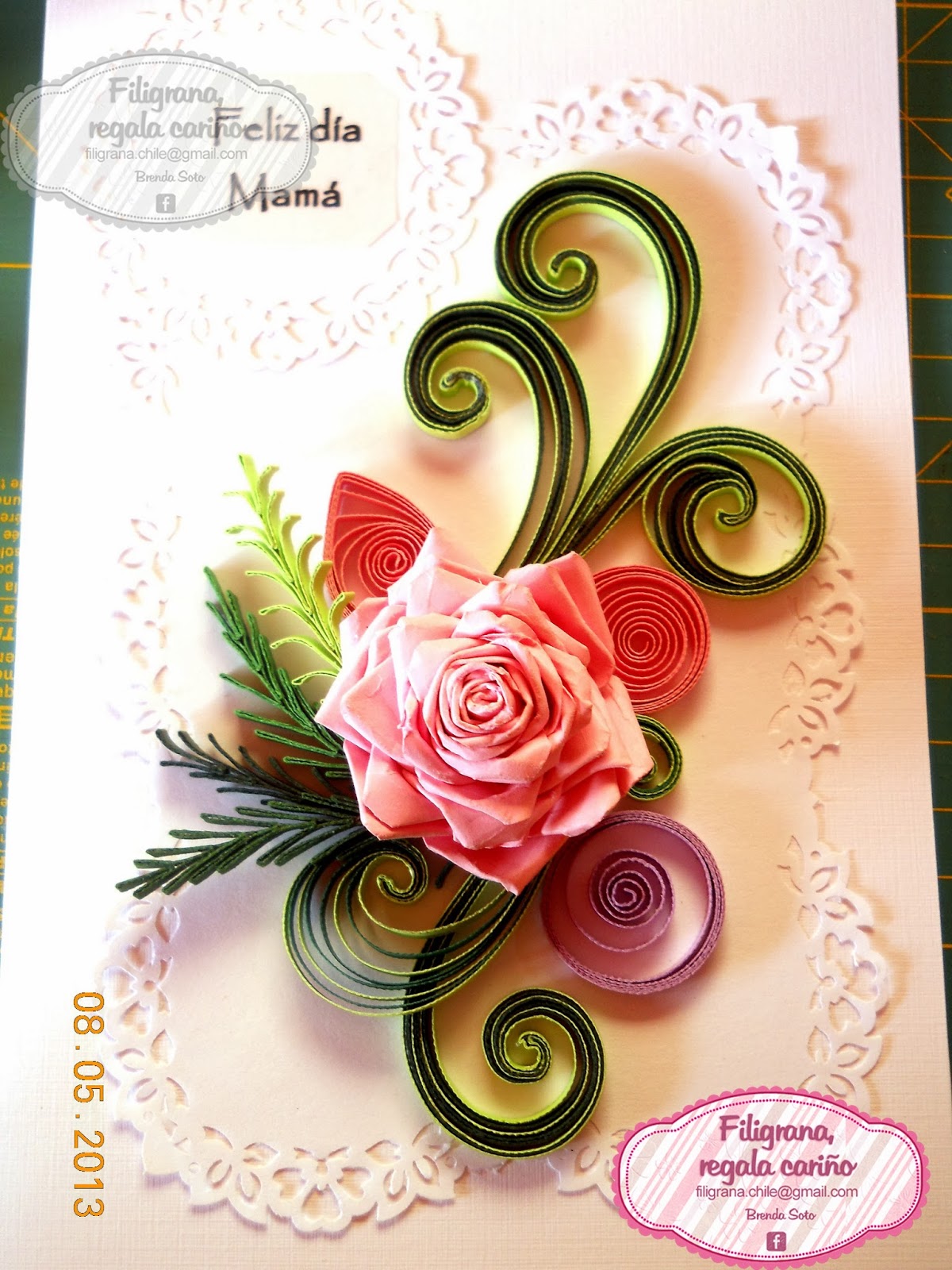 Filigrana - Quilling en Chile: Algunas tarjetas de filigrana :)