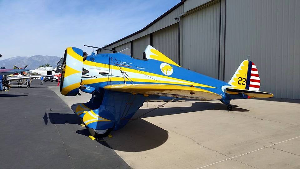 The P-26 outside its hanger at Planes of Fame