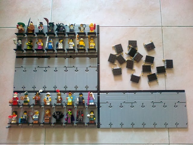 Green and White Brick: Modular framework to expose the LEGO Minifigures.