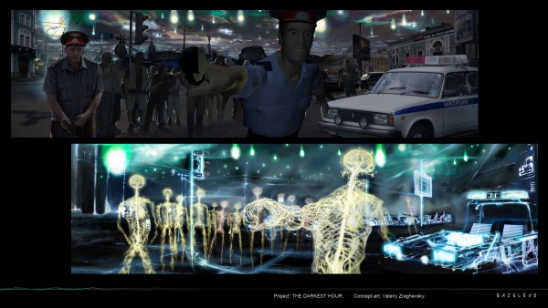 Alien Electicity Comes Alive in Shocking 'The Darkest Hour' Concept Art