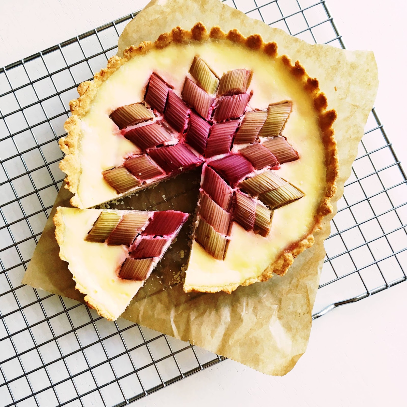 .jazzino.: Hapukoore-ingveritäidisega rabarberikook