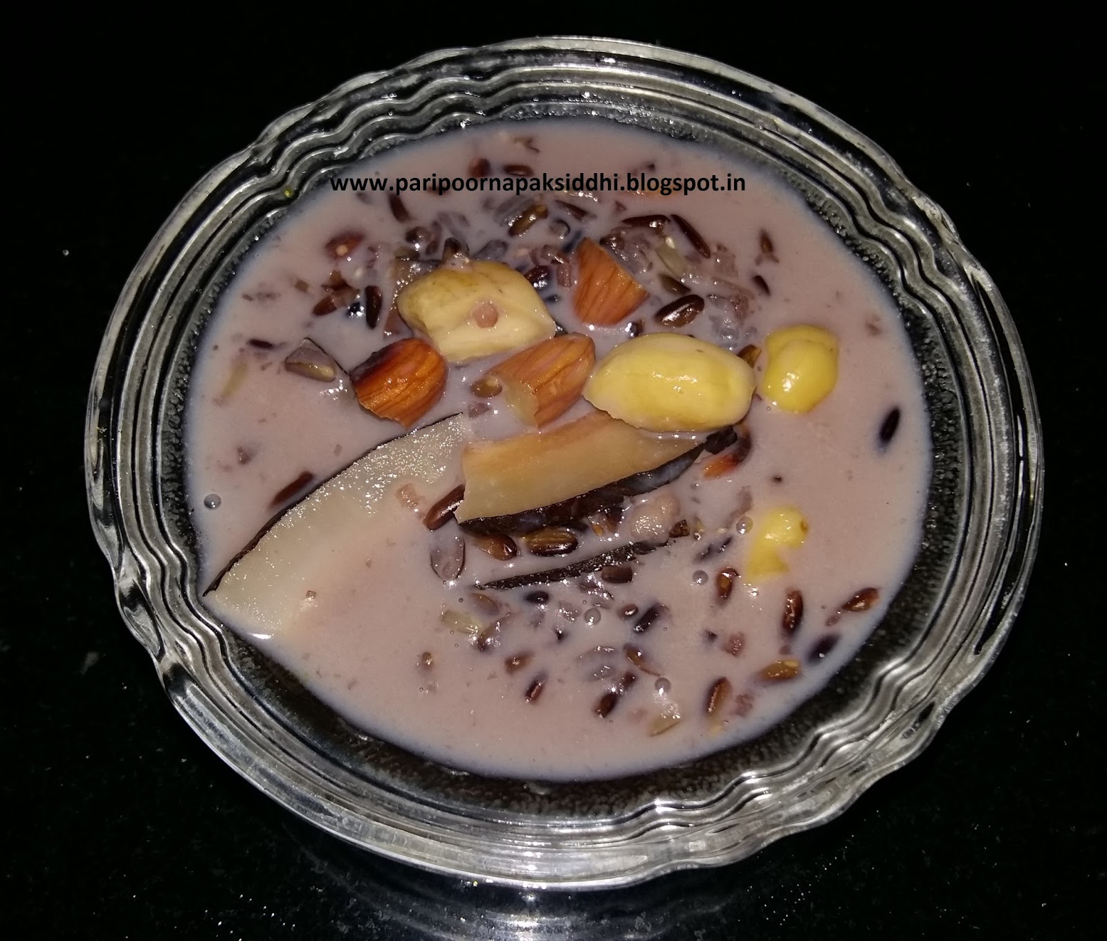 Paripoorna Paksiddhi : MANIPURI BLACK RICE KHEER