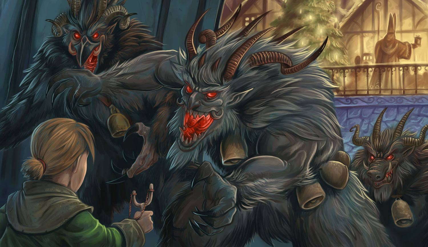 Mundo Tentacular Krampus Uma Adaptação Rápida Para Dandd Do Diabo Natalino